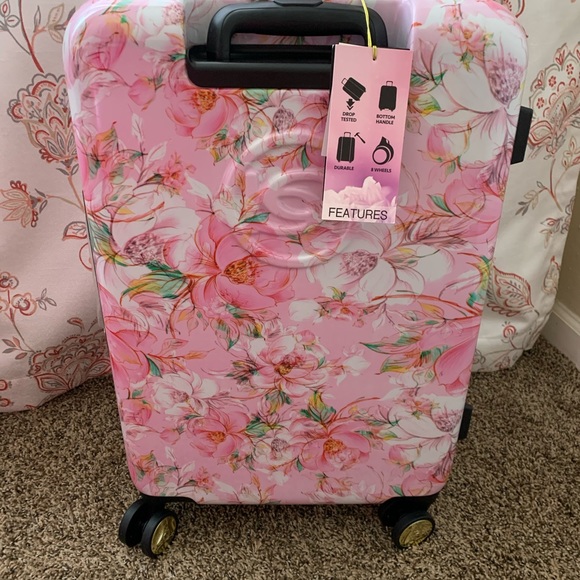 bebe | Bags | Nwt Bebe Farrah Collection Floral Suitcase | Poshmark